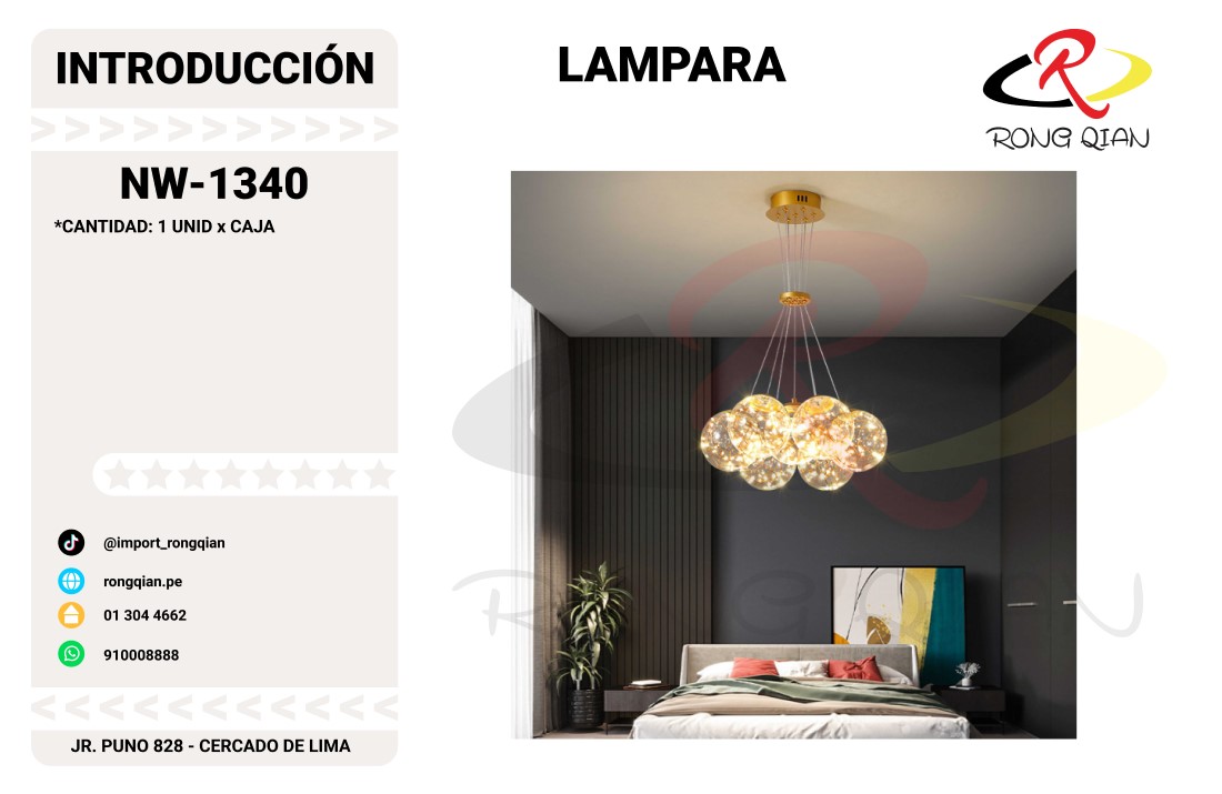 LAMPARA NW-1340( 1 unid)